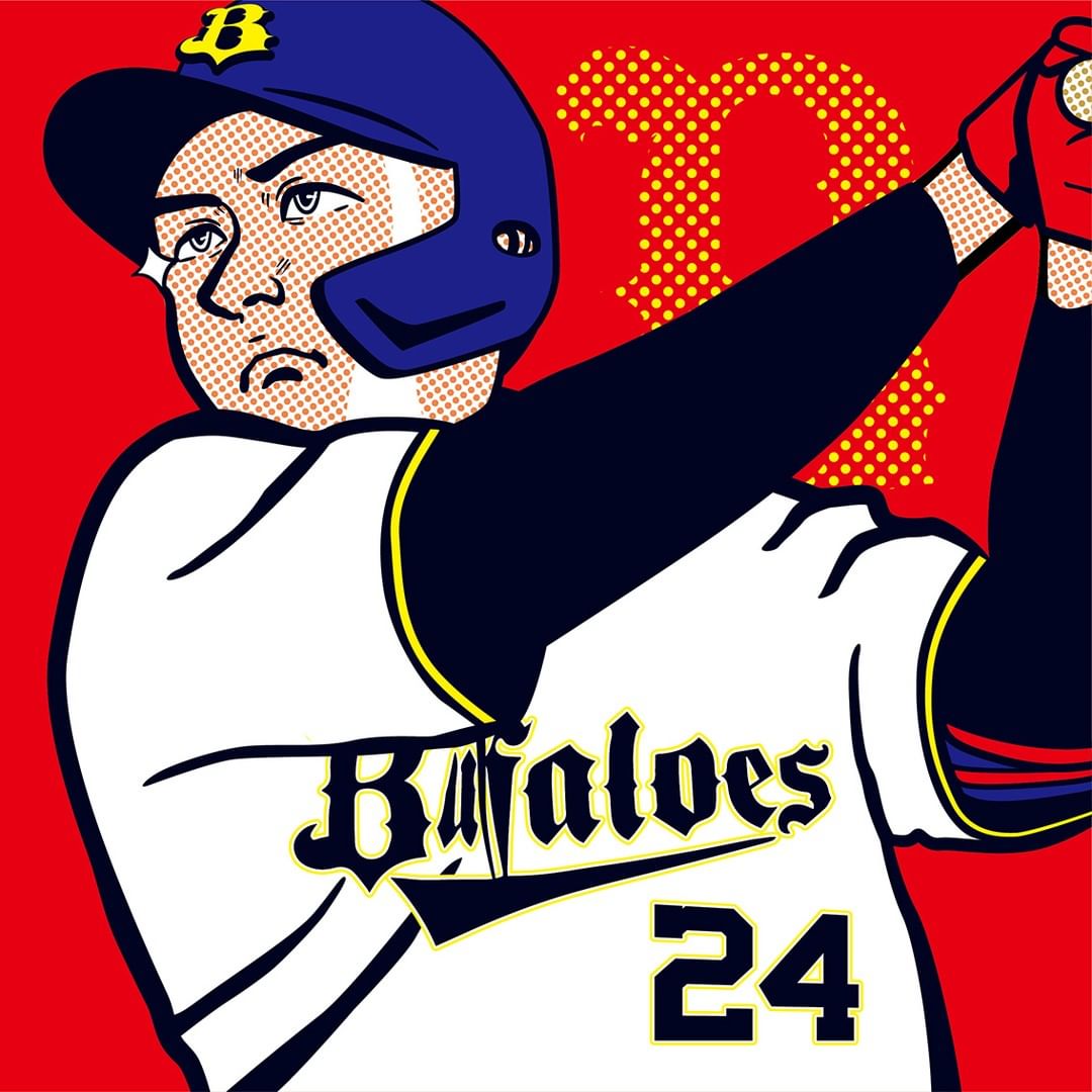 ORIX-Buffaloes: #BsPOP #バファローズアート #24 #Bs2022 #buffaloes #baseball # ...